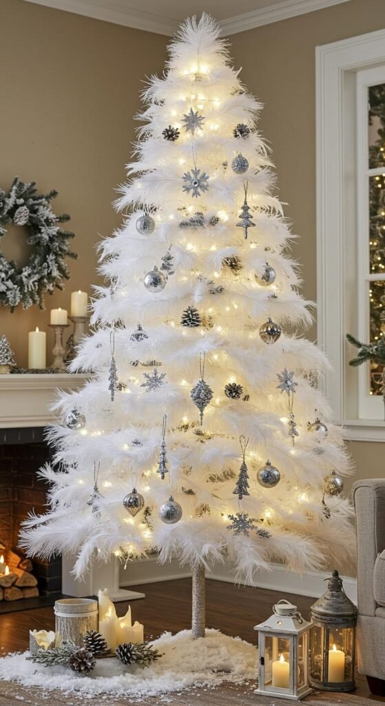 26 Gorgeous Snowy Christmas Tree Ideas for a Frosty Wonderland – Magcella