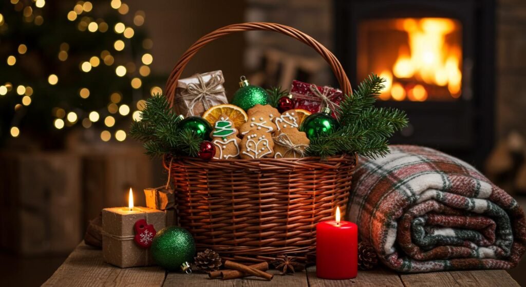 20 Cozy Christmas Basket Ideas That Will Warm Hearts This Holiday ...